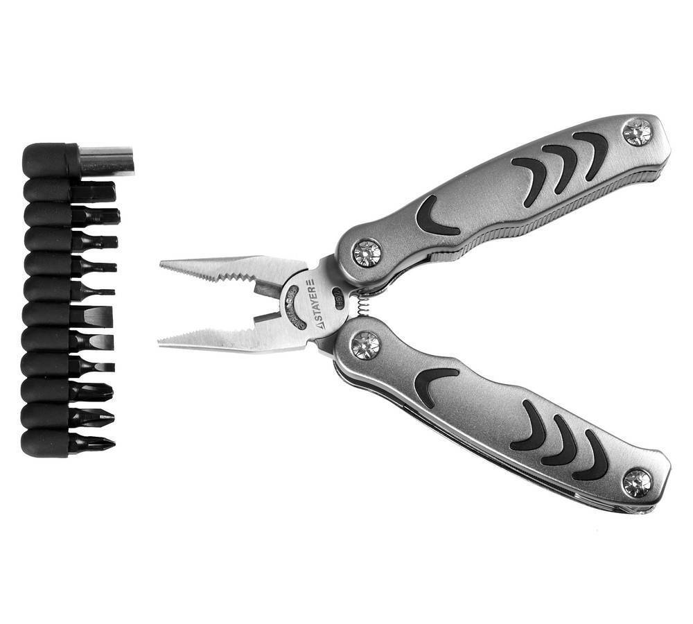 STAYER 12 в 1, с битами, многофункциональный инструмент, Professional (22852)