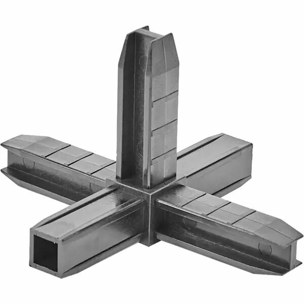 Коннектор 5 для профилей 15x15 мм пластик черный