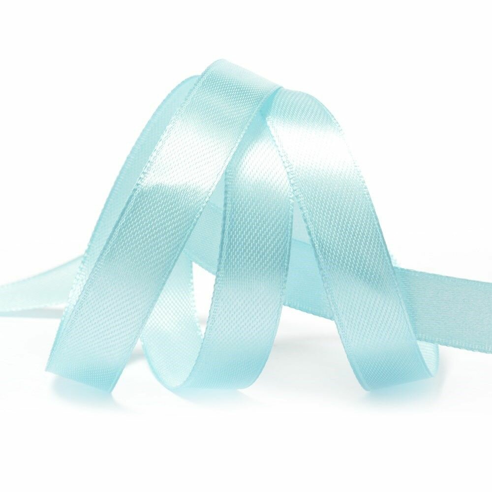 Лента атласная 12мм цв. светло-бирюзовый (27 метров)