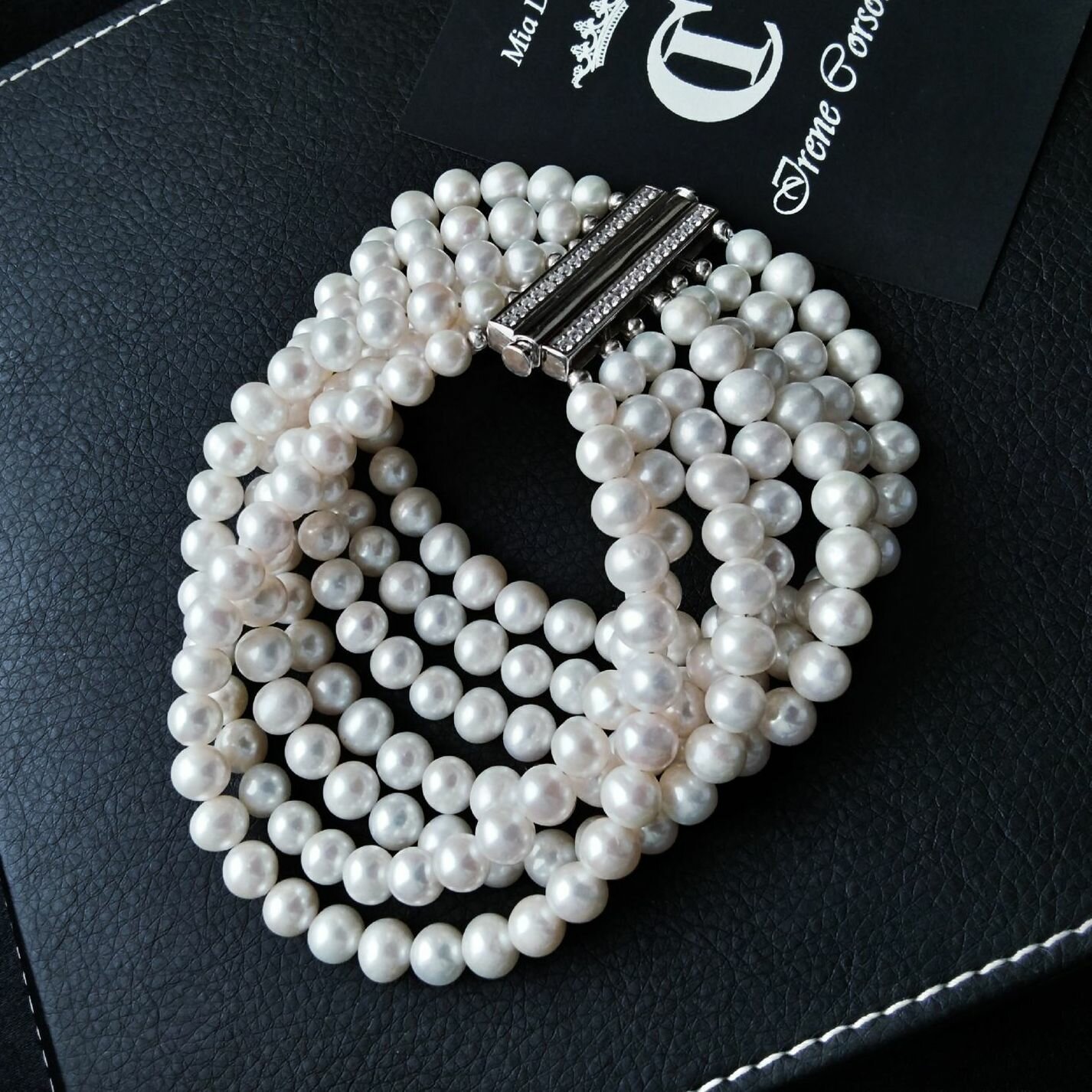 Браслет, жемчуг пресноводный