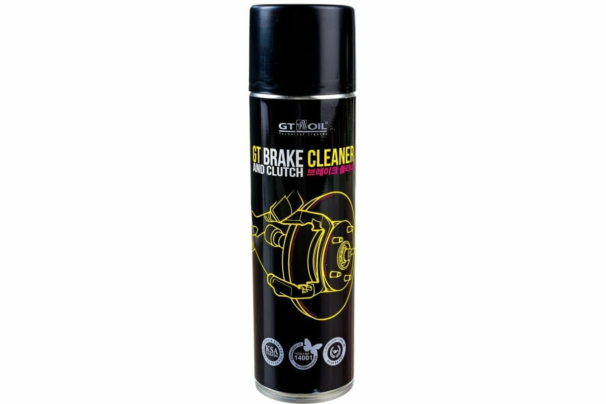 Очиститель тормозов и деталей GT OIL Brake Cleaner спрей, 650 мл 8809059410141