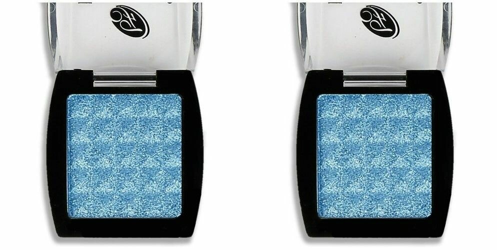 Farres cosmetics Тени для век 1001А № 63 сине-голубой неоновый, 3,5 г, 2 шт