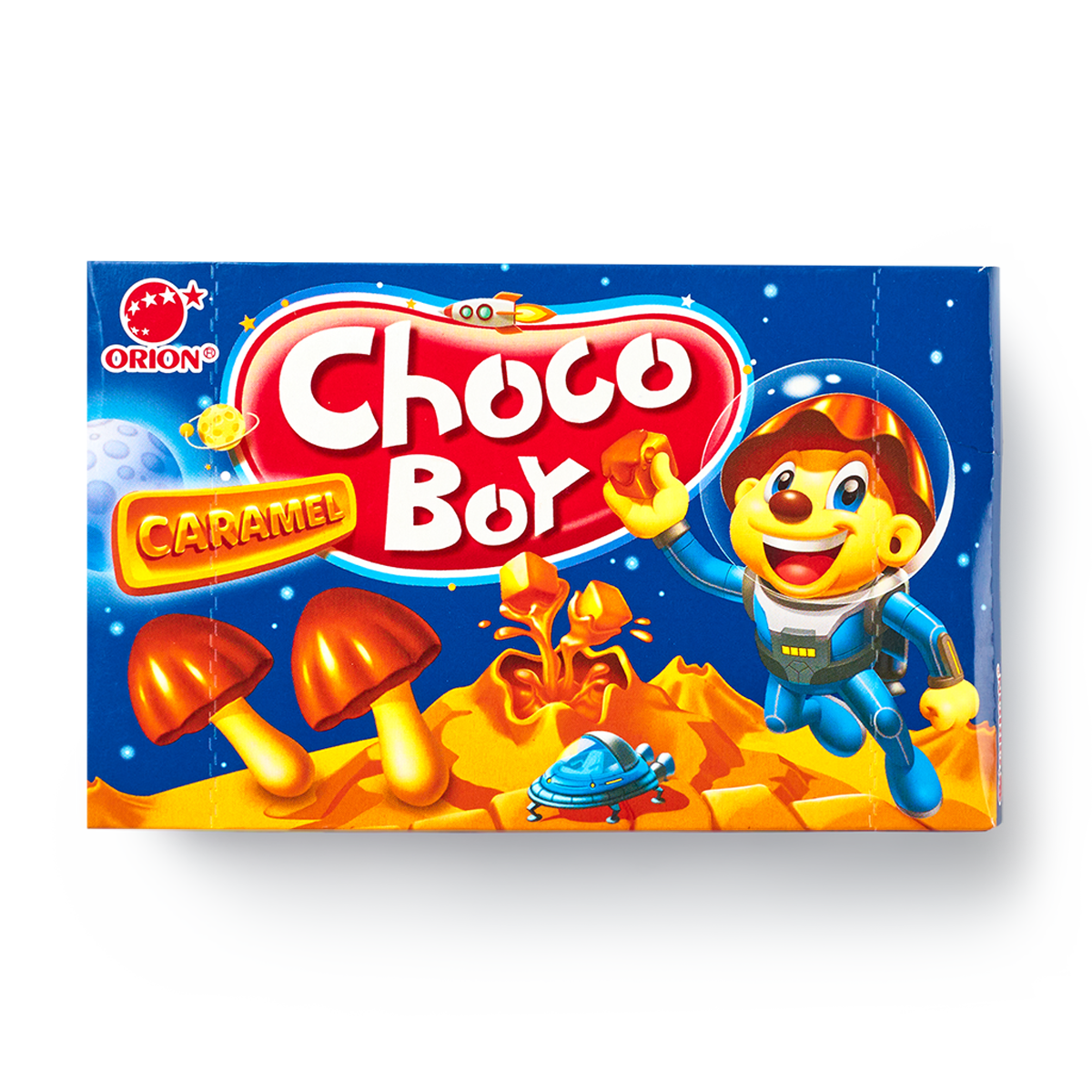 Печенье бисквитное Choco Boy Orion с карамелью, в картонной коробке, 45 г