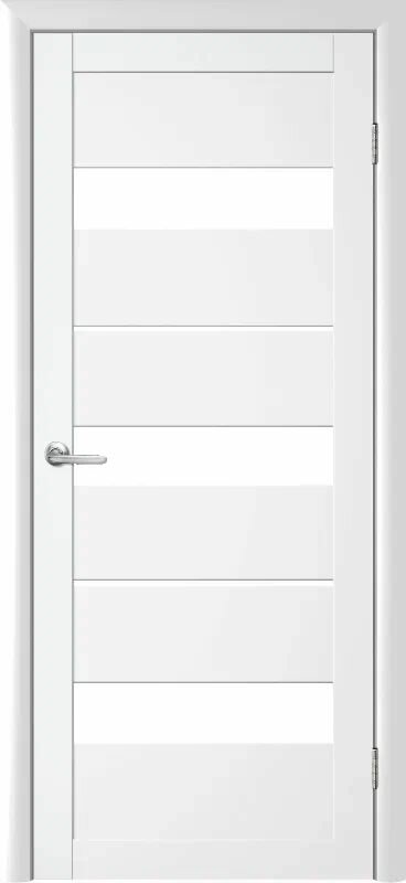 Двери Мегаполис прага Vinyl Белое 400х2000 в комплекте коробка 2,5шт и наличник 5шт