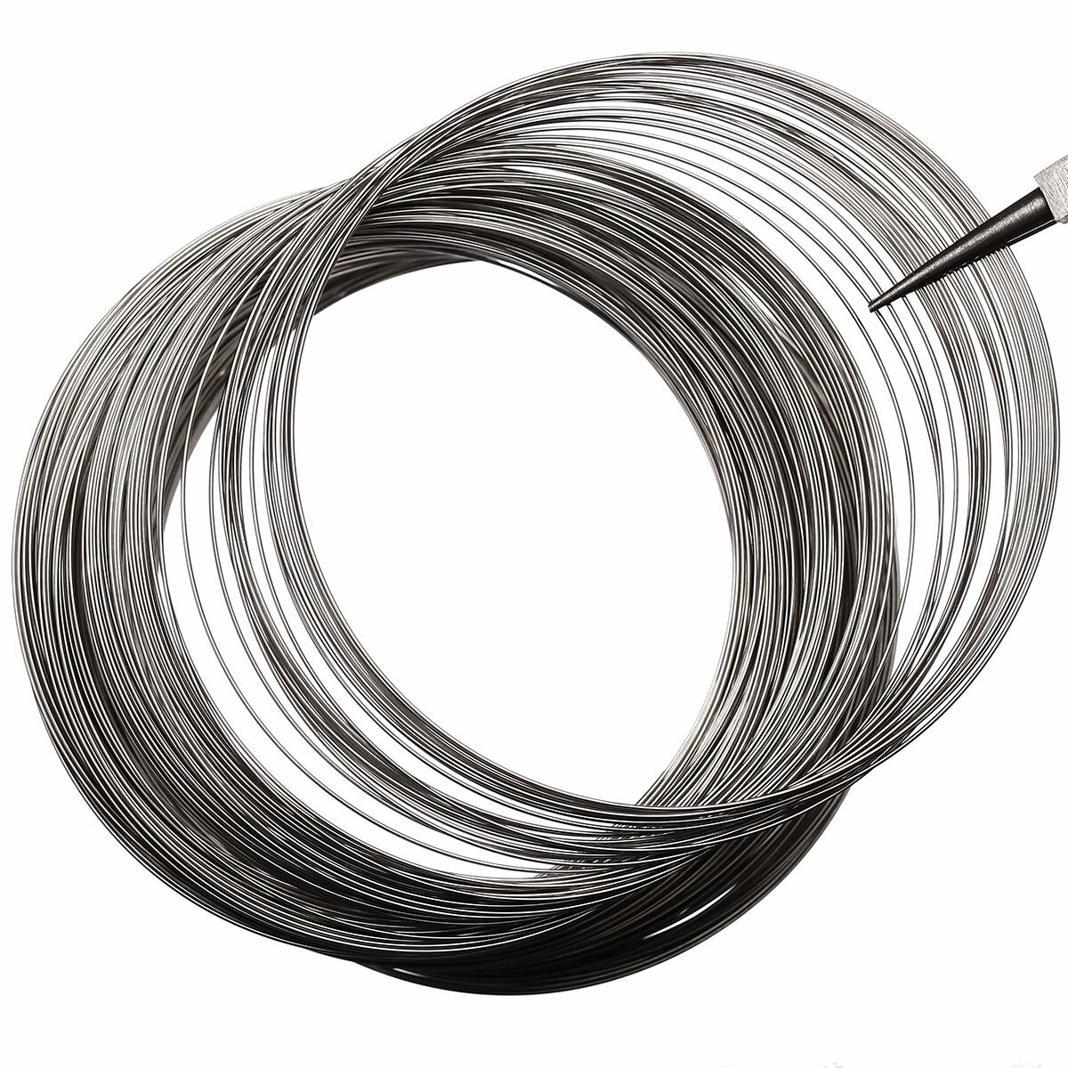 Проволока с памятью, 86-92х0.655мм, Beadalon, для колье, нержавеющая сталь, 5 витков