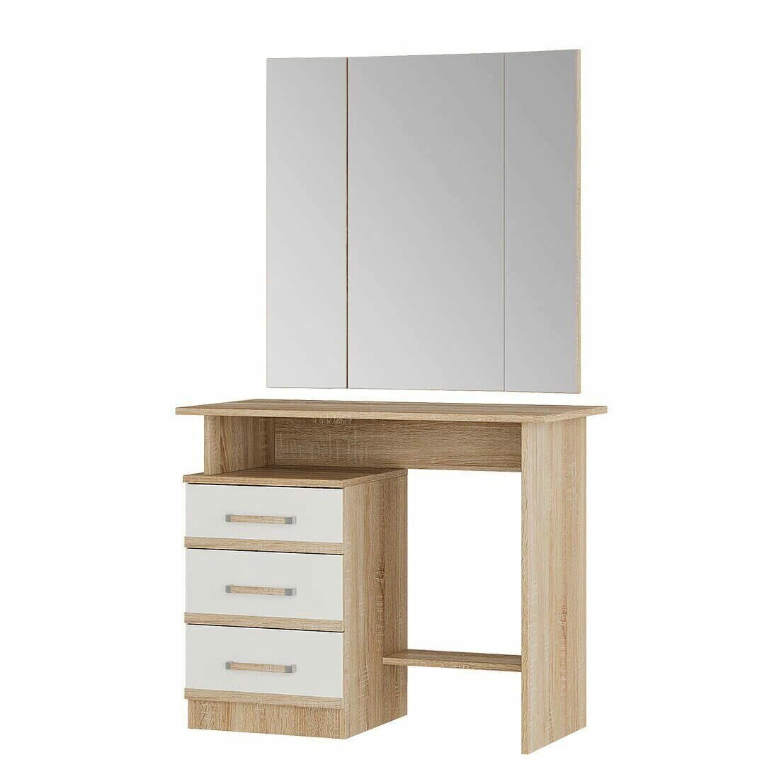Стол косметический «Сакура», дуб сонома/белый (900х454х1550)