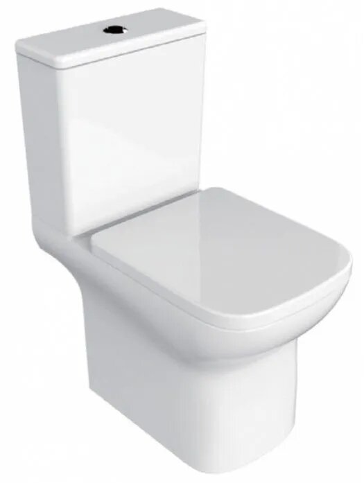 AZARIO Унитаз безободковый Alba AZ-8323 с бачком и крышкой-сиденьем микролифт