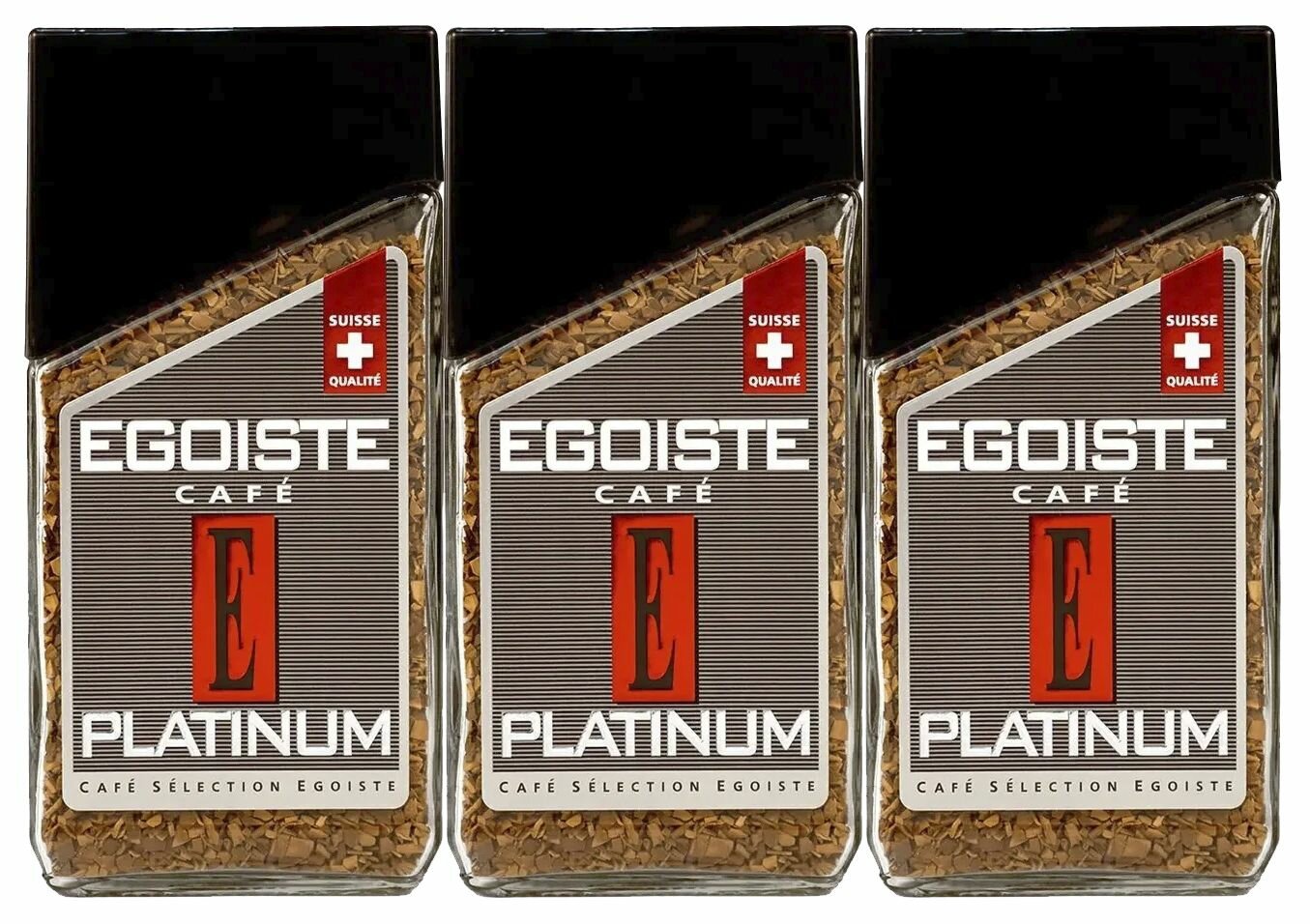 Кофе растворимый Egoiste Platinum, 100 г, 3шт