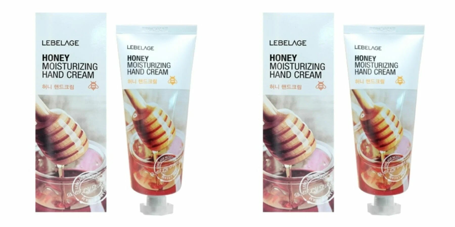 Увлажняющий крем для рук Lebelage с экстрактом мёда, Honey Moisturizing Hand Cream, 100 мл, 2 ш