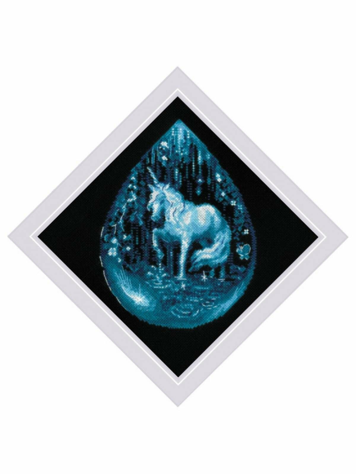 Набор для вышивания крестиком Риолис 2161 "Слеза Единорога" 20х20 см.