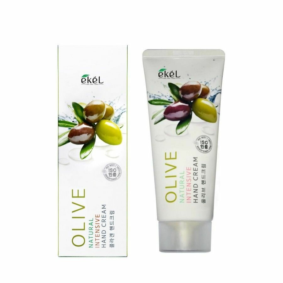 Интенсивный крем для рук с экстрактом оливы, Ekel, 100 мл