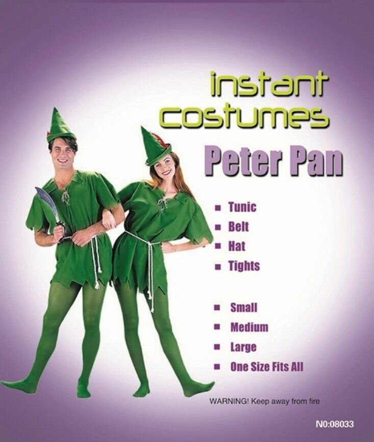 Костюм Питера Пэна WIDMANN, полиэстер, унисекс, зеленый, размер 48