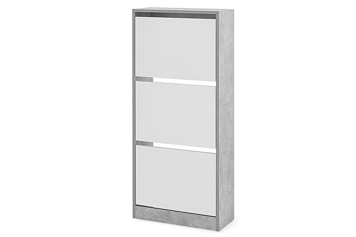 Обувница Hoff Соле-3, 51,8х122,1х22,3, цвет бетон, белый гладкий