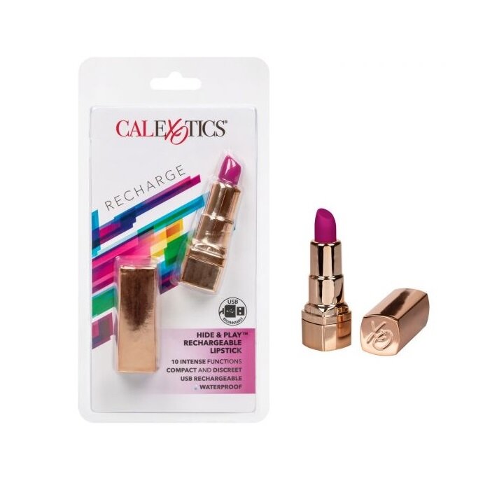 Мини-вибратор «Hide & Play Rechargeable Lipstick» в виде помады