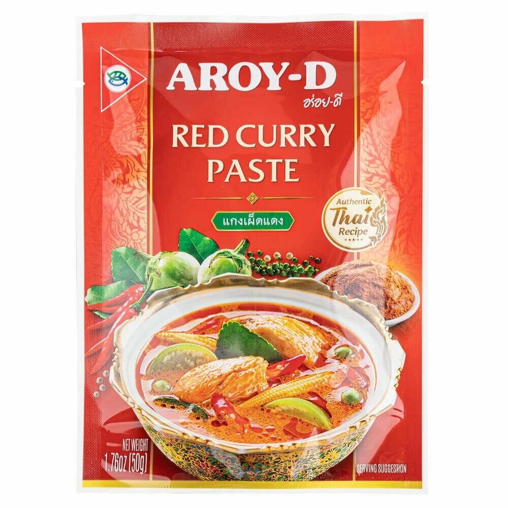 Паста Карри красная Aroy-D, 50 гр