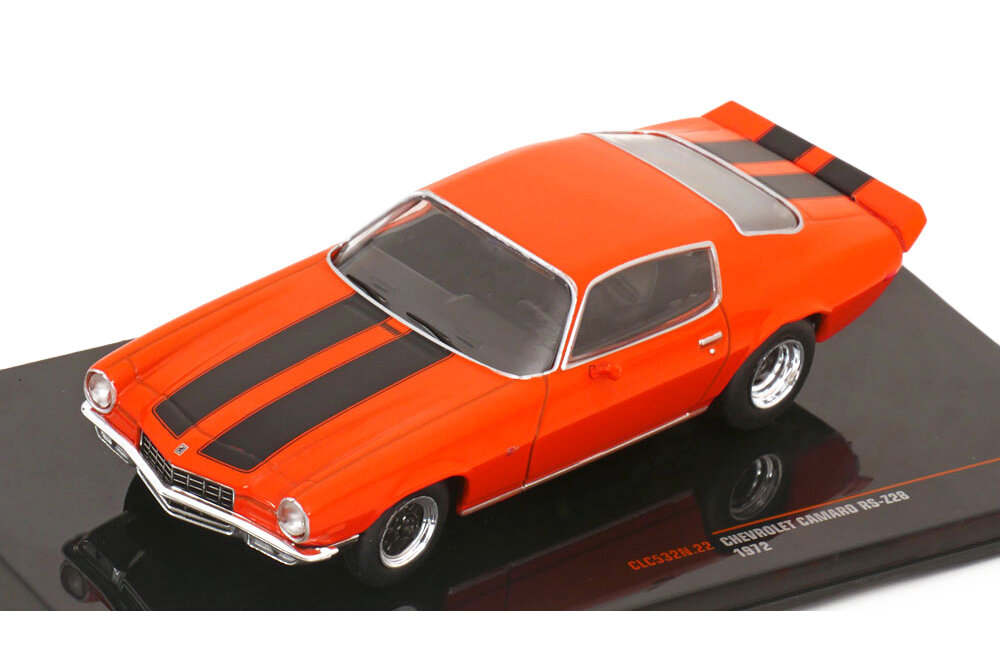 Модель коллекционная IXO Chevrolet camaro Z28 rs 1972 orange/black
