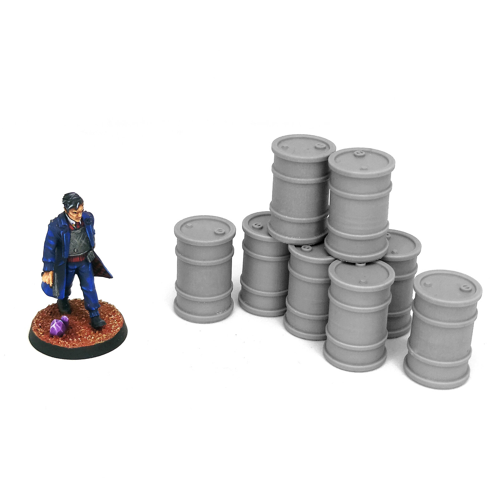 Металлические бочки | Grabblecast террейн для варгеймов и D&D