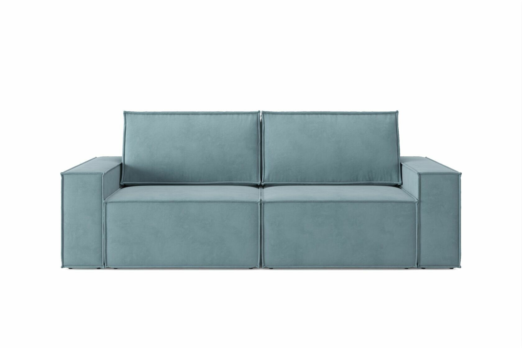 Прямой диван кровать Плумард, независимый пружинный блок, механизм раскладывания пантограф