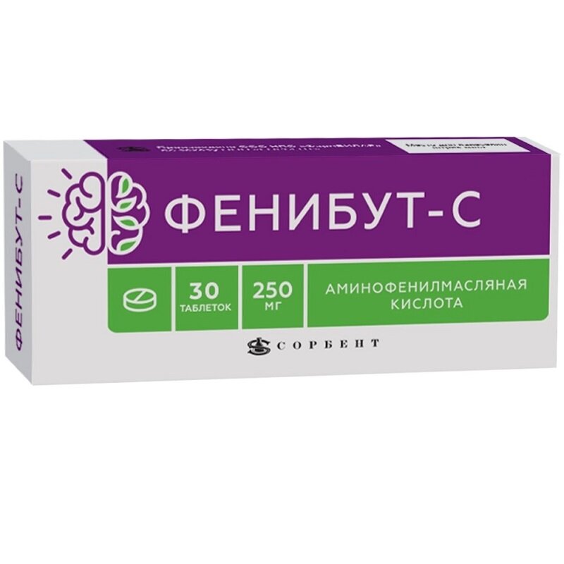 Фенибут-С Таб.250Мг №30