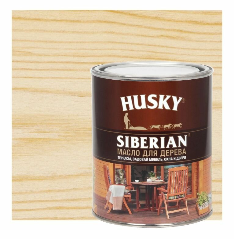 Масло для дерева Husky Siberian прозрачное 0.9 л