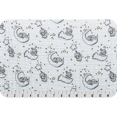 "PEPPY" Ткань муслиновая фасовка EMBRACE 100% хлопок 100 х 125 см Shannon Fabrics emlittleone banana