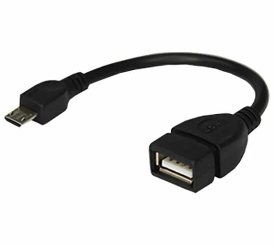 USB кабель REXANT OTG micro USB на USB шнур 0.15M 18-1182