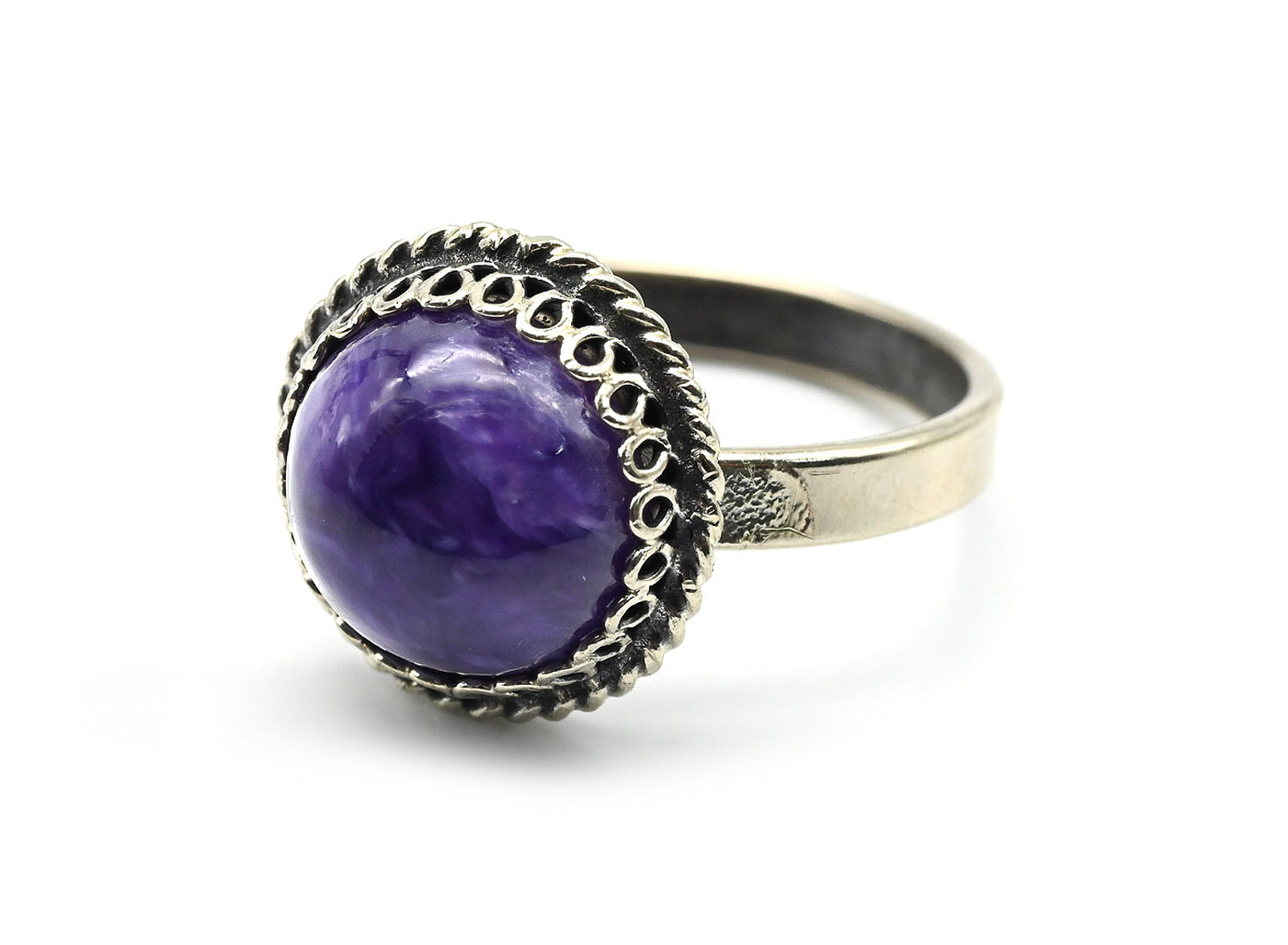 Кольцо, чароит