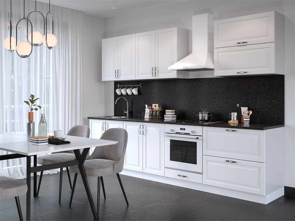 Элана Кухонный гарнитур милана №7 БЕЛАЯ Белый