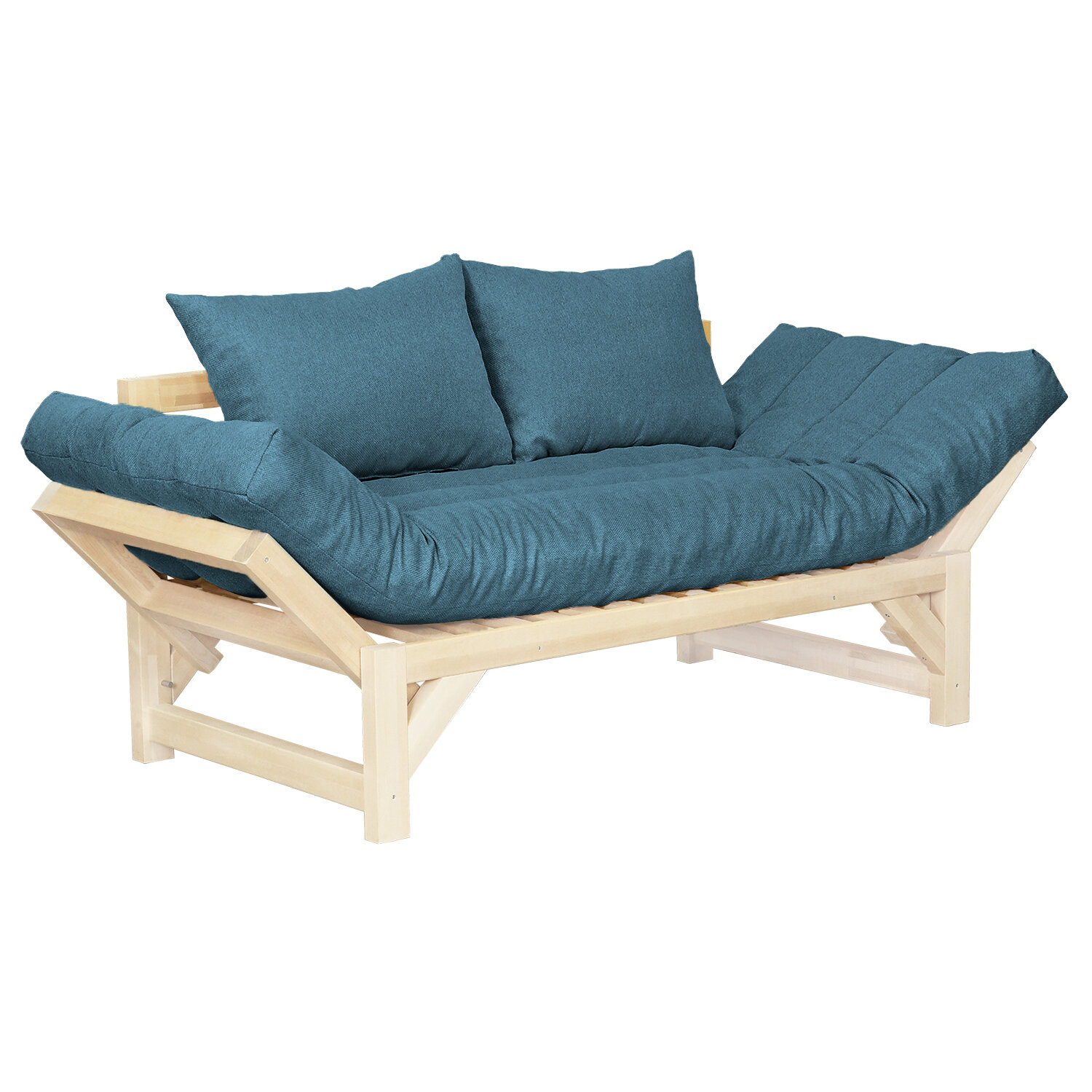 Диван Элегия Бинго массив BRAVO BLUE, рогожка, 170 х 76 х 78 см, голубой 2200000110077