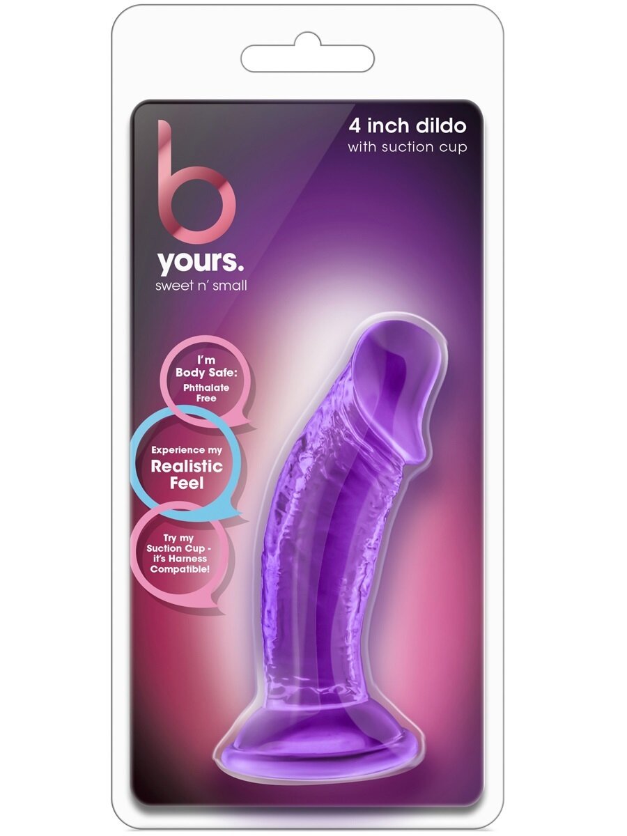 Фаллоимитатор на присоске "B YOURS SWEET N SMALL 4INCH DILDO PURPLE" 10см