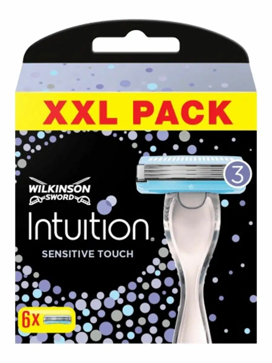 Wilkinson Sword Intuition Sensitive Touch Сменные женские кассеты для бритья, 6 шт.