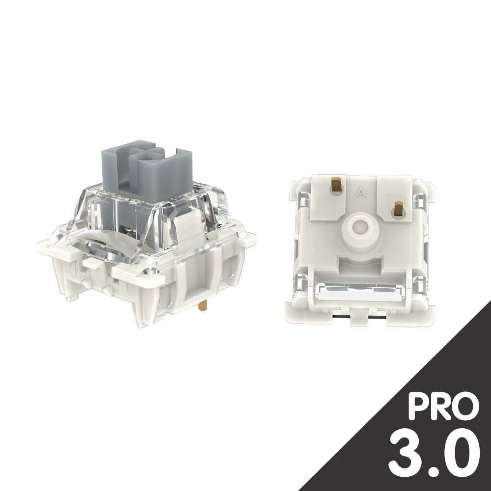 Механические переключатели Gateron G Pro V3, V2, 3-контактные RGB X90 PCS, Pro 3.0 SilverSwitch