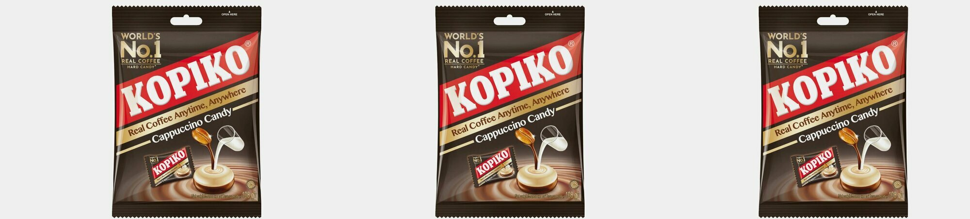 Kopiko леденцы Cappuccino Candy,108 г,3 шт