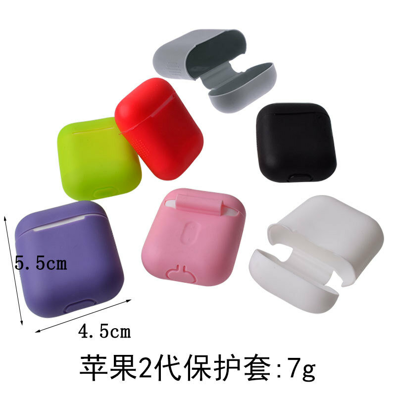 Чехол для наушников Apple с зарядным портом подходит для силиконовых беспроводных наушников 1 поколения 2 Pro