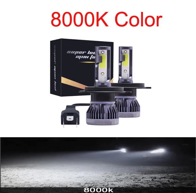 Светодиодные автолампы H3 8000K, 2 шт.