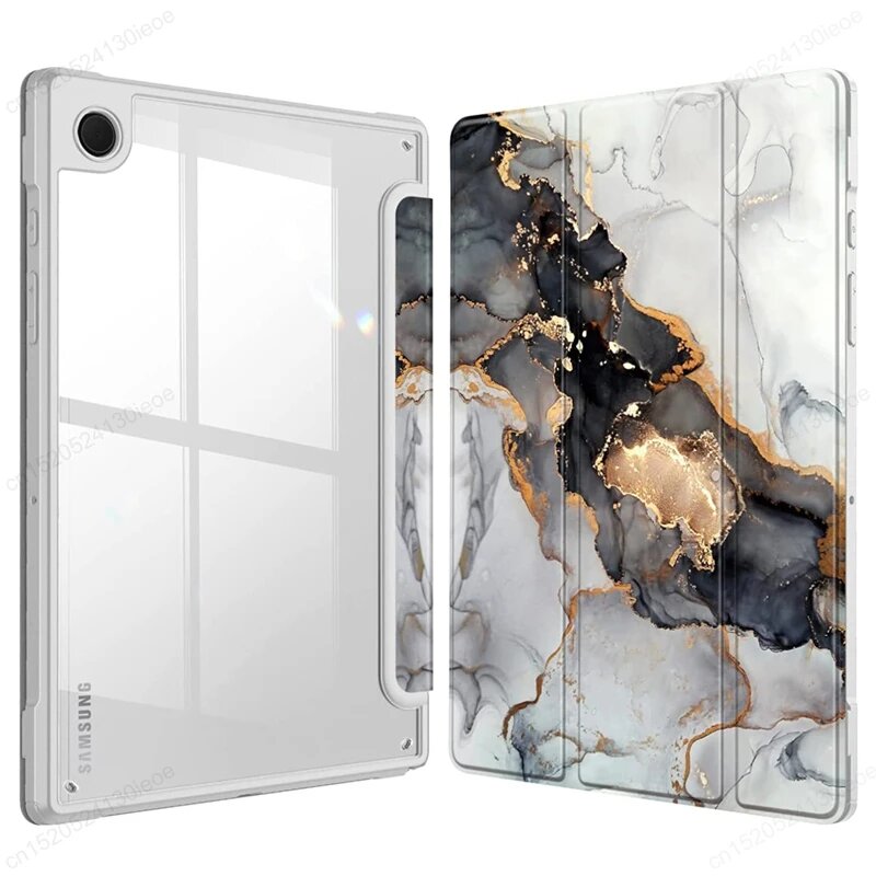 Для Samsung Galaxy Tab A9 Plus 11 дюймов 2023 Чехол Acylic Прозрачная задняя крышка для планшета для Tab A9 8,7 дюйма Держатель для карандашей Funda Capa