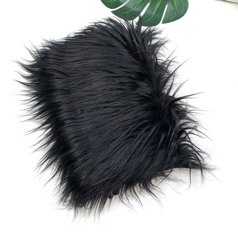 Искусственный мех SEWBATO для рукоделия 25x45 см Черный, 24 black