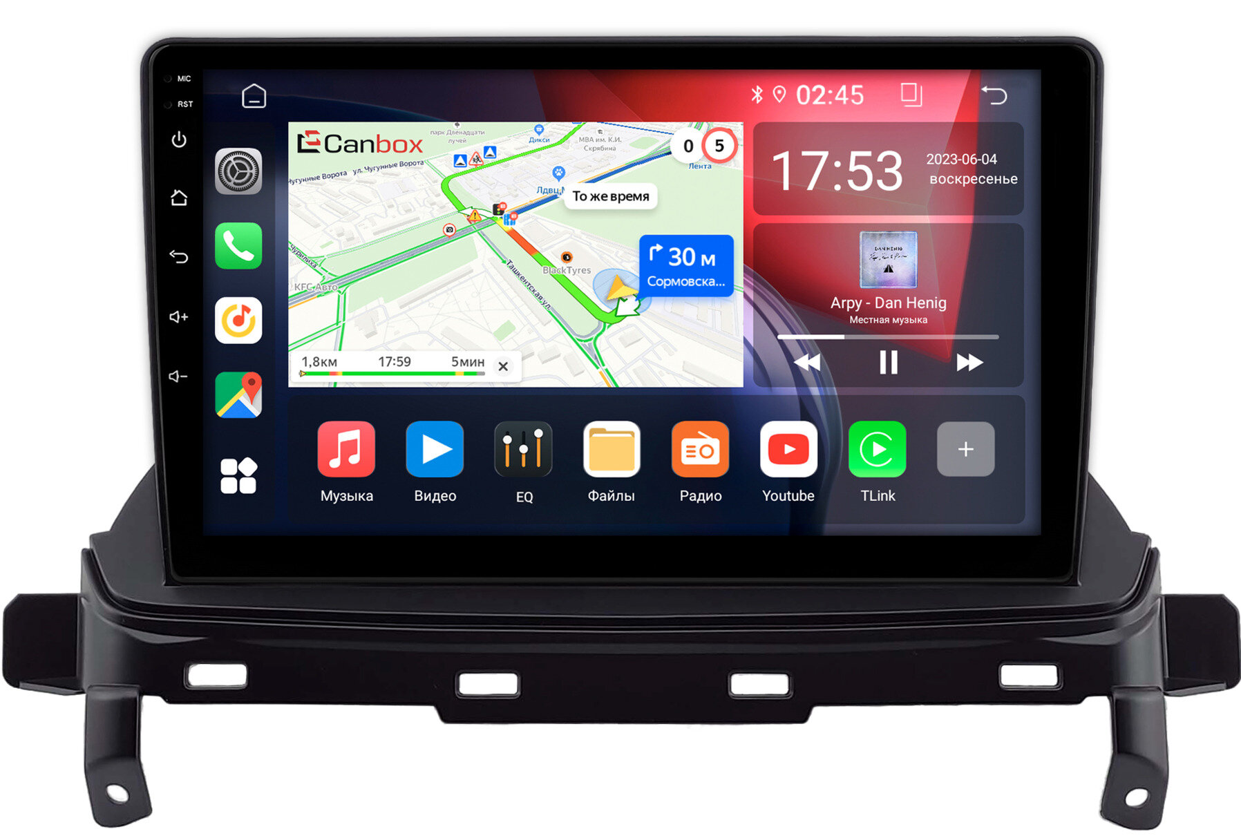 Штатная магнитола Mitsubishi Eclipse Cross 2017-2024 Canbox GT9-1147 2/32 Android 10 (IPS, DSP, CarPlay)