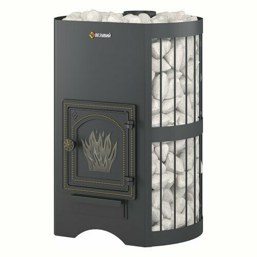 Везувий Дровяная печь для бани Везувий Скиф Стандарт 22 (ДТ-4) б/в(Камни -, Сетка на трубу -)