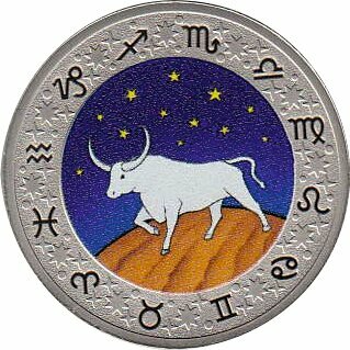 Жетон Санкт-Петербургский Монетный Двор Гознака "Телец", диаметр 27мм