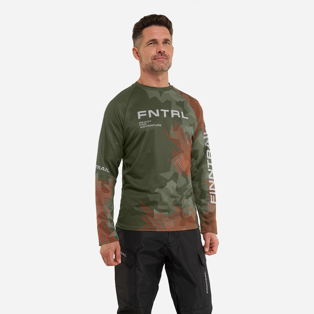 Джерси мужское Gravity лонгслив футболка спортивная с длинными рукавами для рыбалки, мото, эндуро, велосипеда