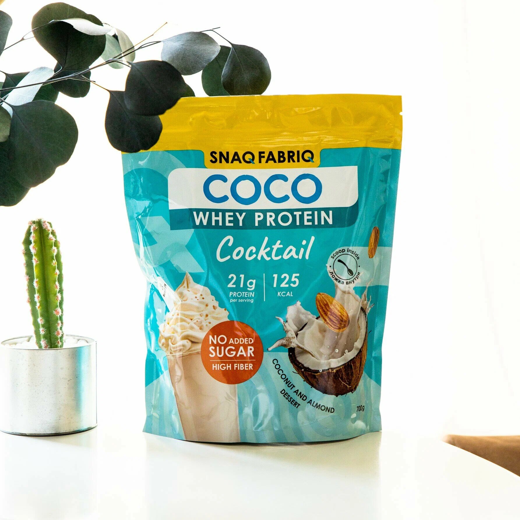 Snaq Fabriq Snaqer Whey Protein (700 гр) (кокосово-миндальный десерт)