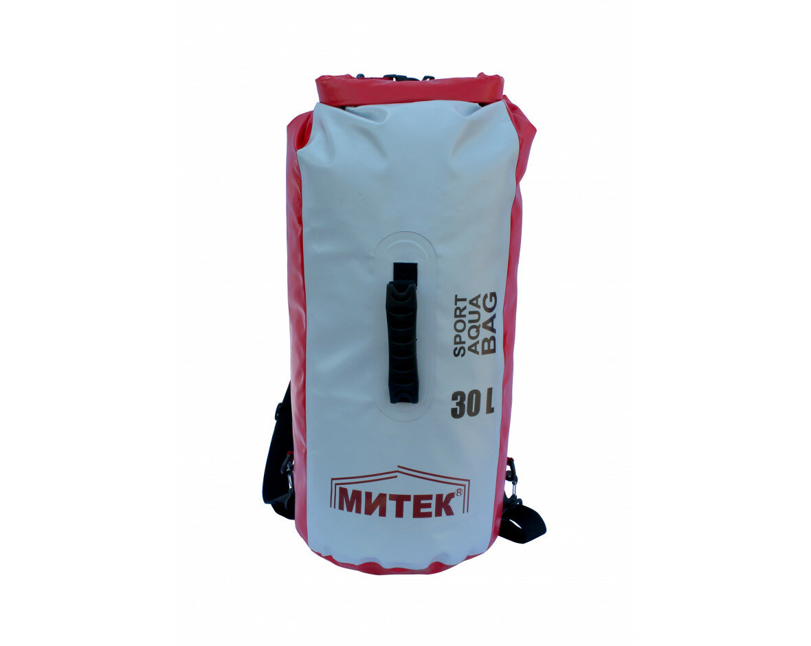 Герморюкзак Митек 30л D 26см Н-57см (красно-серый)