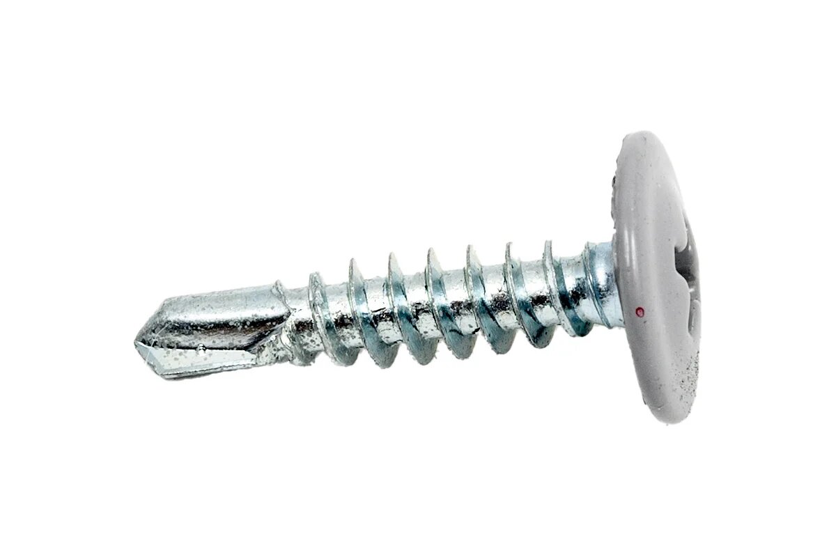 Креп-комп Саморез ПШC сверло 4,2x19 RAL7004 1 000шт пшс197004