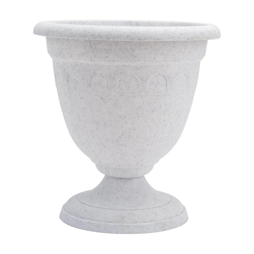 Высокий вазон Martika Колывань 0.8 л, диаметр 14 см, мрамор С132М