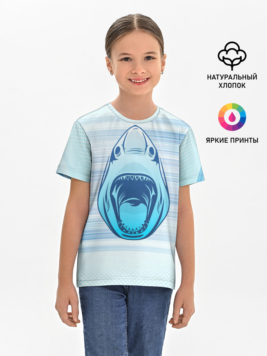 Футболка хлопковая детская Акула