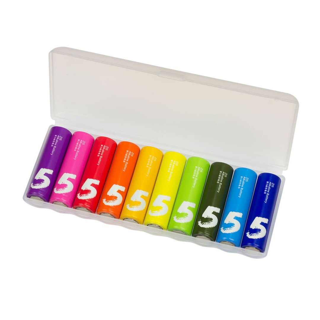 Набор пальчиковых батареек Xiaomi Rainbow 5 AA 10шт (NQD4000RT)