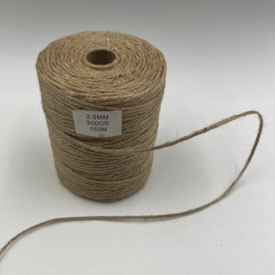 Шпагат джутовый для рукоделия, длинной 150 метров (D-2,5 мм)