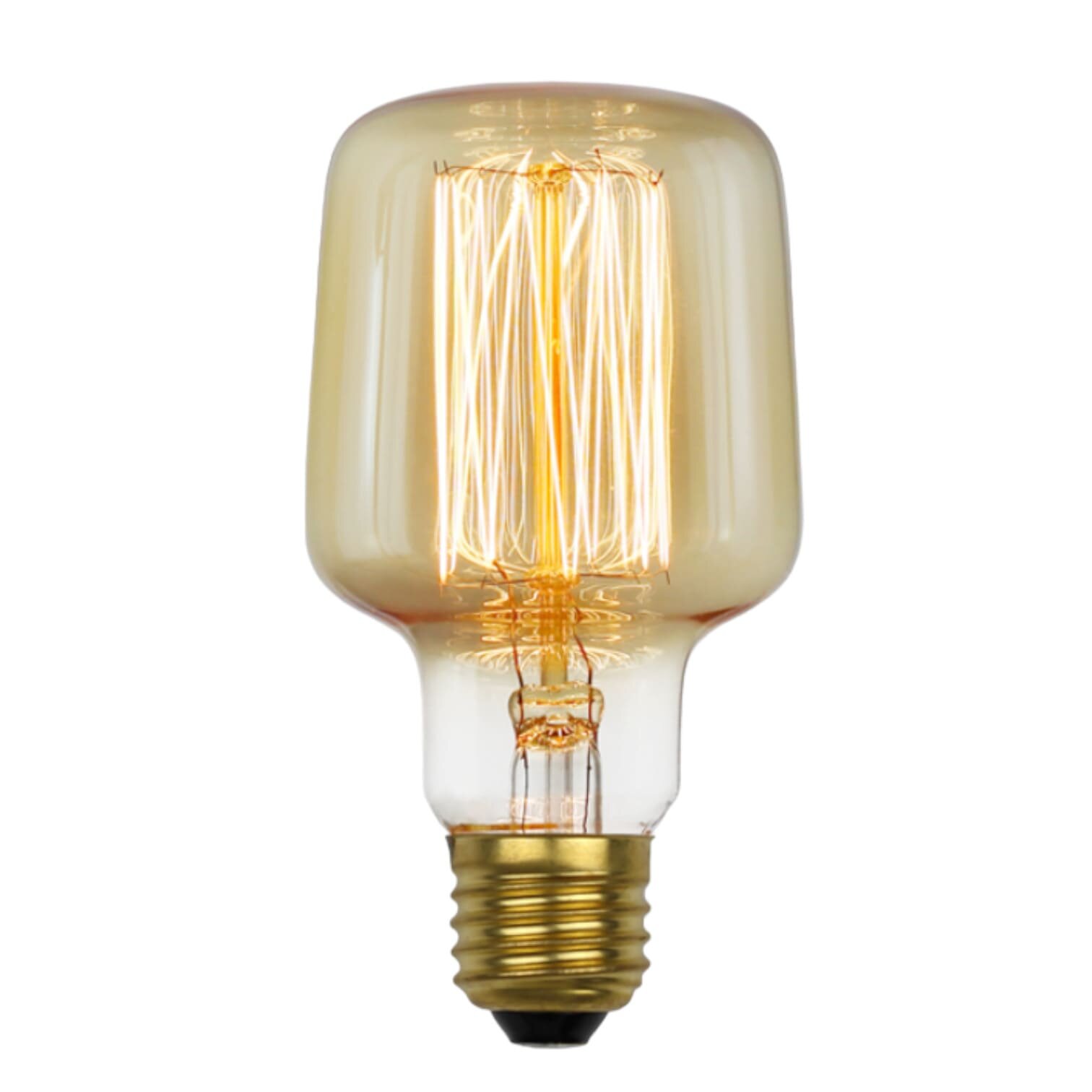 Лампа Эдисона Ретроник 220V E27 60W прямосторонняя янтарное стекло (лампа накаливания) Hammer60W-Ret-27