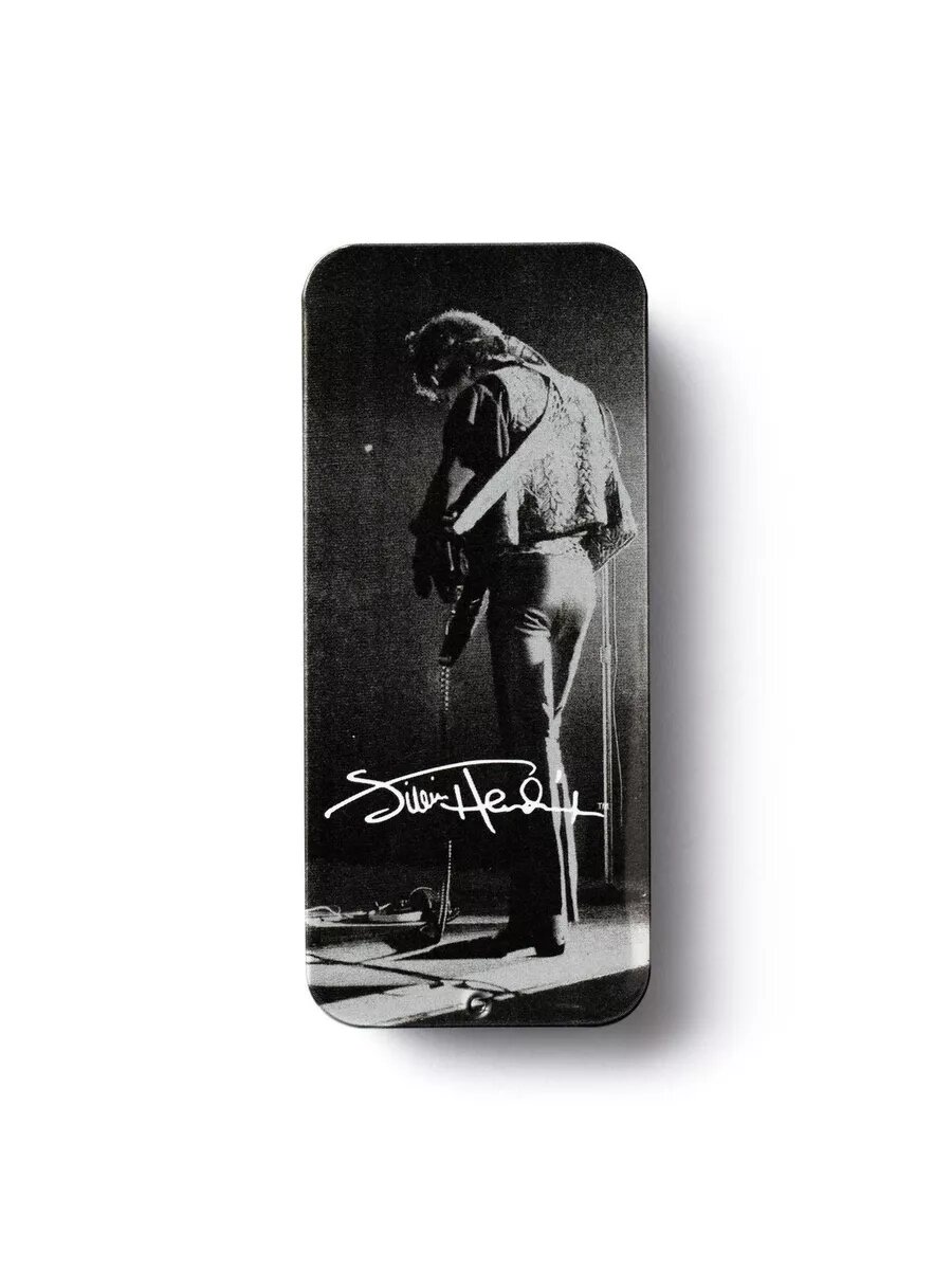 JHPTR06M Jimi Hendrix Silver Portrait Pick Tin Медиаторы